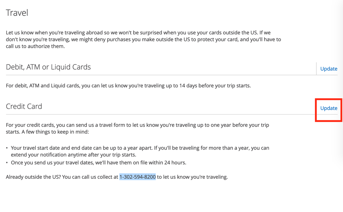 How To Setup a Chase Travel Notice for Your Credit Cards [2023]