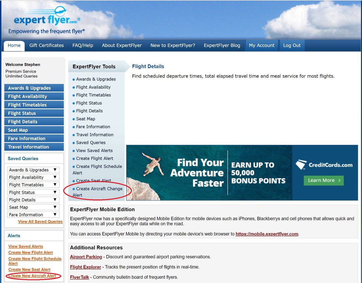 How To Use ExpertFlyer To Automatically Search for Award Space & Upgrades