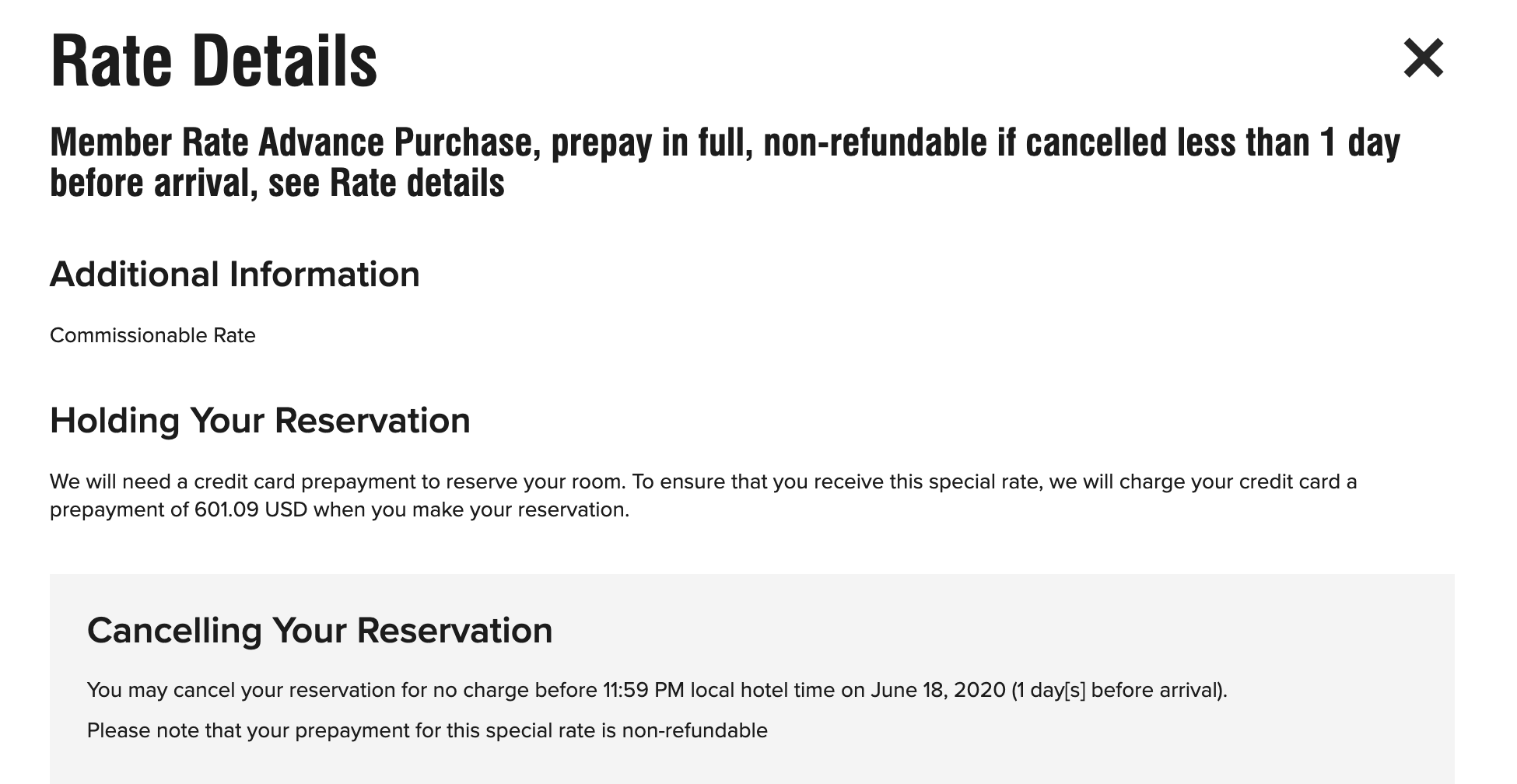 Booking Cancellation Policy Template