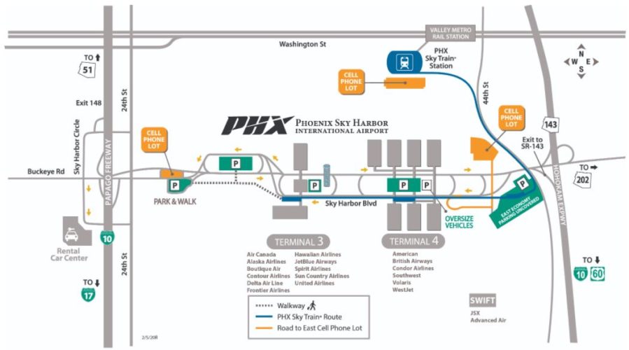 Phoenix Sky Harbor International Airport [PHX] - Terminal Guide