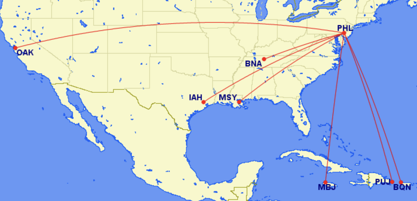 Spirit Airlines Expands In Philadelphia With 7 New Routes in 2022