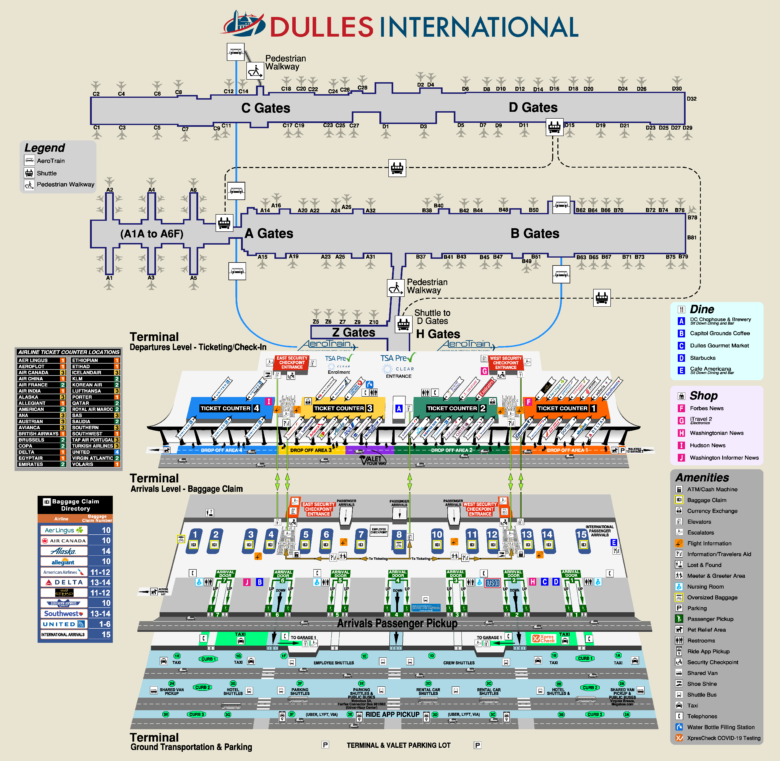 Airport Lounges at Washington Dulles International Airport [IAD]