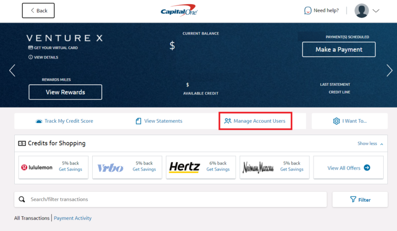 Capital One Venture X Card: Adding Authorized Users [25 Benefits]