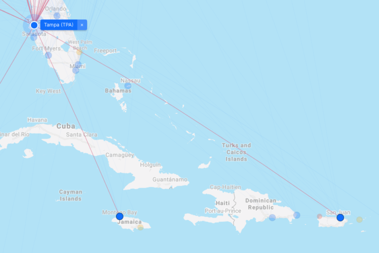 Frontier Launches Flights to 2 Caribbean Islands From Tampa