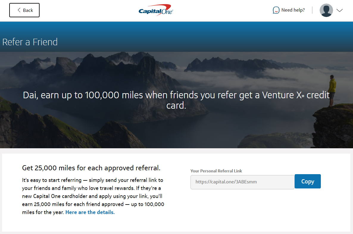 Capital One Refer a Friend Program [Earn 100,000+ Points a Year]
