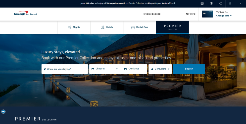 Capital One Introduces the Premier Collection for Venture X Card
