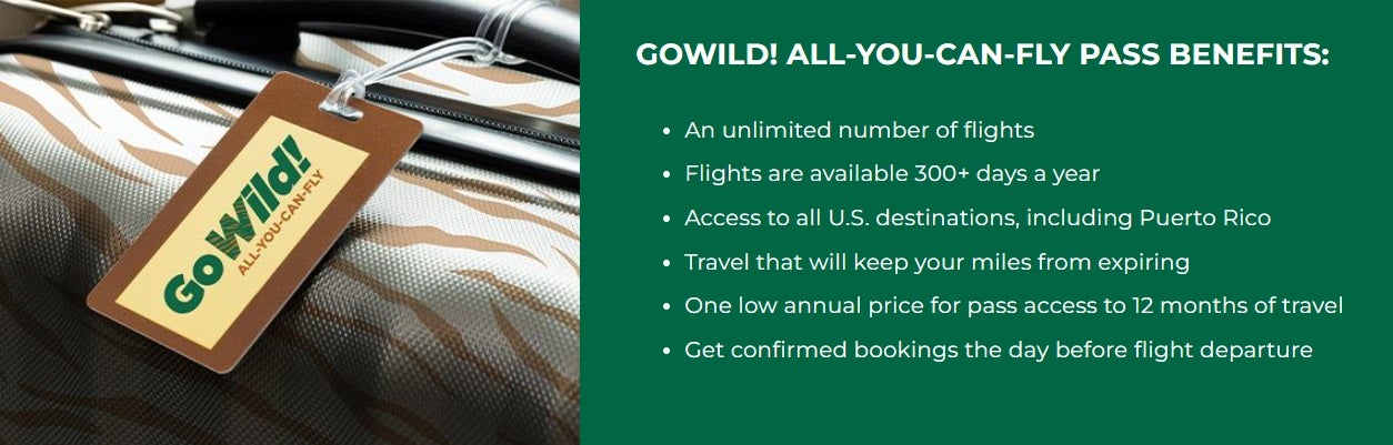 Frontier's GoWild! All-You-Can-Fly Passes on Sale From $399