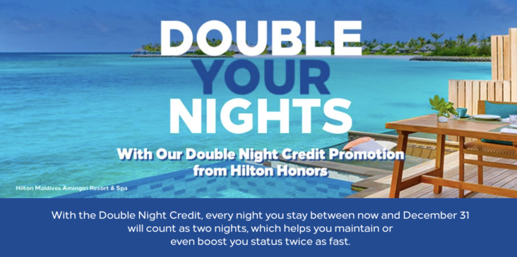 Earn 2x Nights On Hilton Stays Through Dec. 31