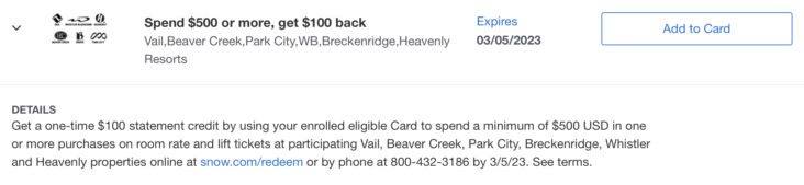 Ski Savings: 2 New Amex Offers for Vali Resorts & Big Sky Resort