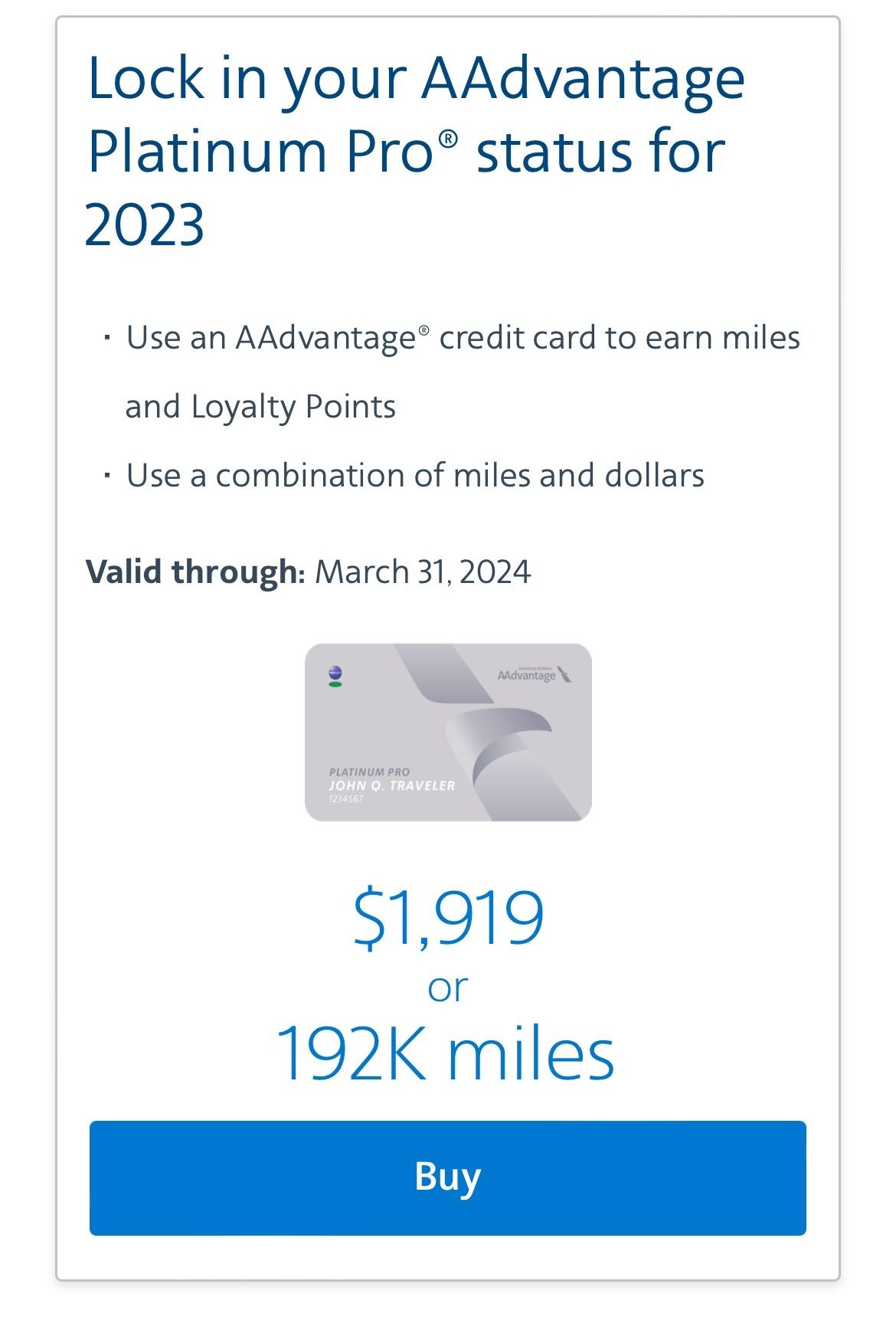 You Can Now Buy up American Airlines Elite Status [Is It Worth It?]