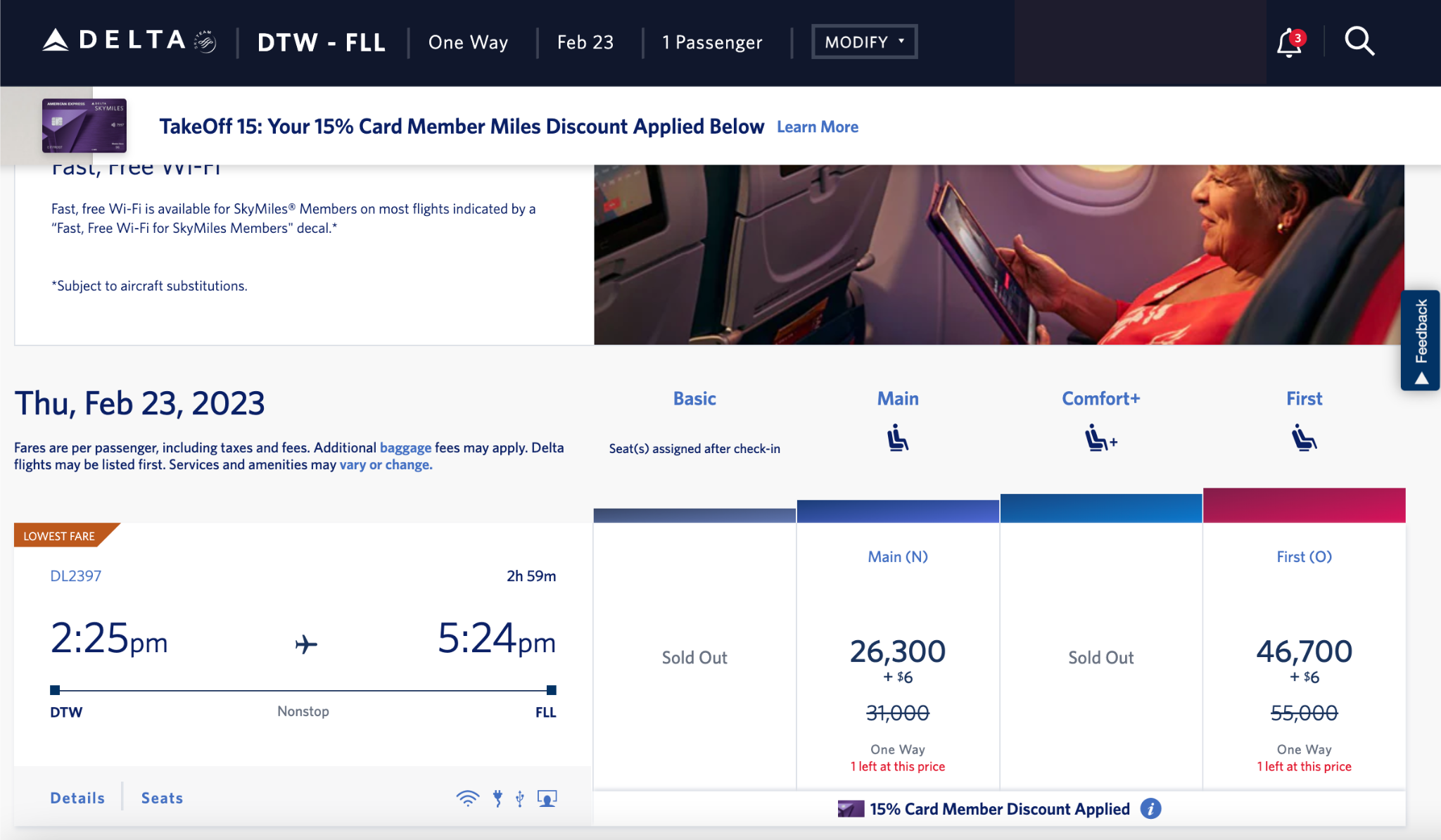 Delta Cardholders Can Now Save 15% on SkyMiles Award Flights