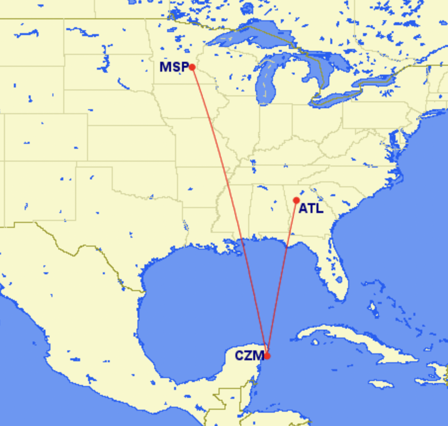 Delta To Bring Back Nonstop Service to Cozumel Next Winter