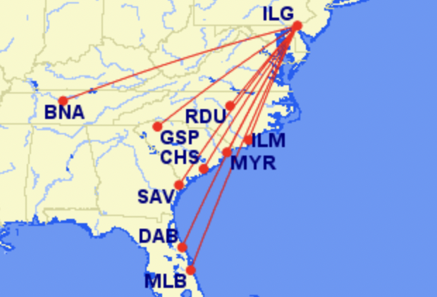 Avelo Adds Wilmington to Wilmington, & 8 New Routes to Delaware