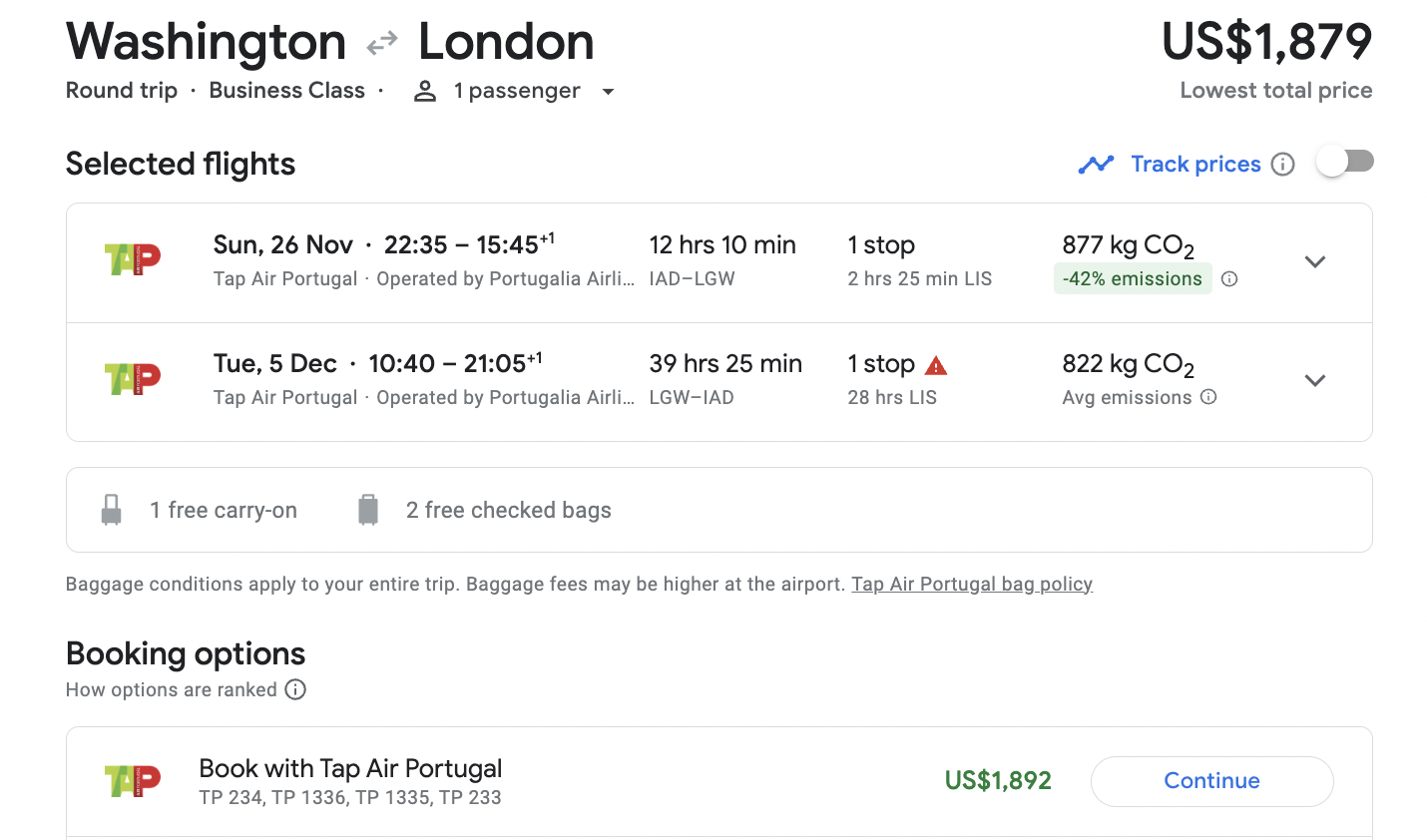 [Deal Alert] Washington, D.C. To Europe From $1,892 in Business