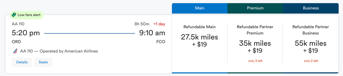 [Award Alert] U.S. to Italy in Business Class From 37K Points